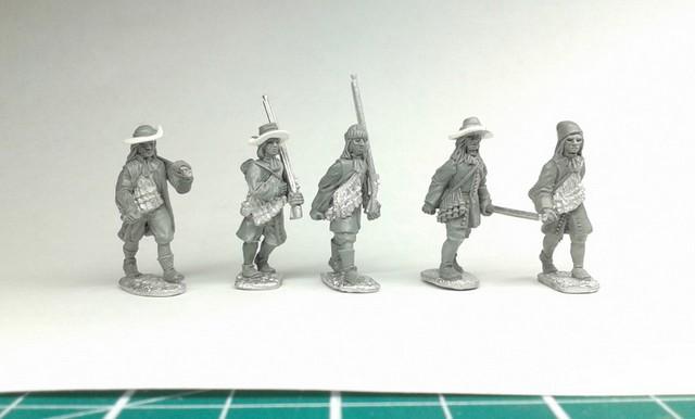 V02 Civilians with Matchlocks in Waistcoats – Warfare Miniatures USA